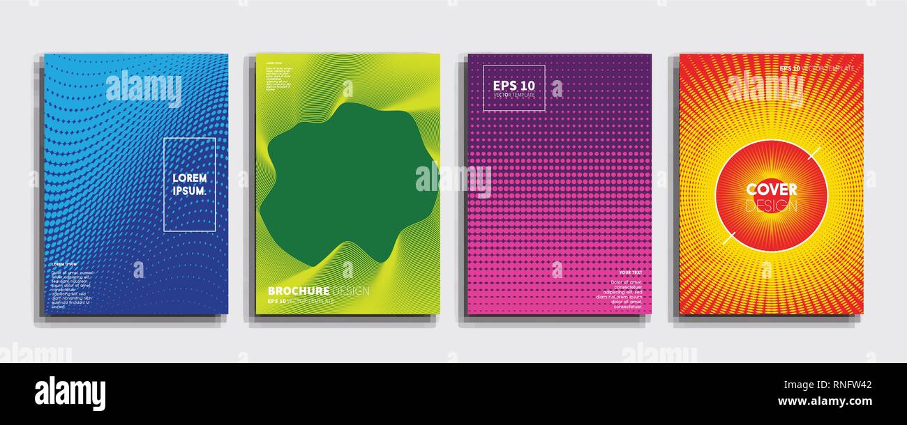 Minimal Vector cover designs. Future Poster template Stock Vector Image ...