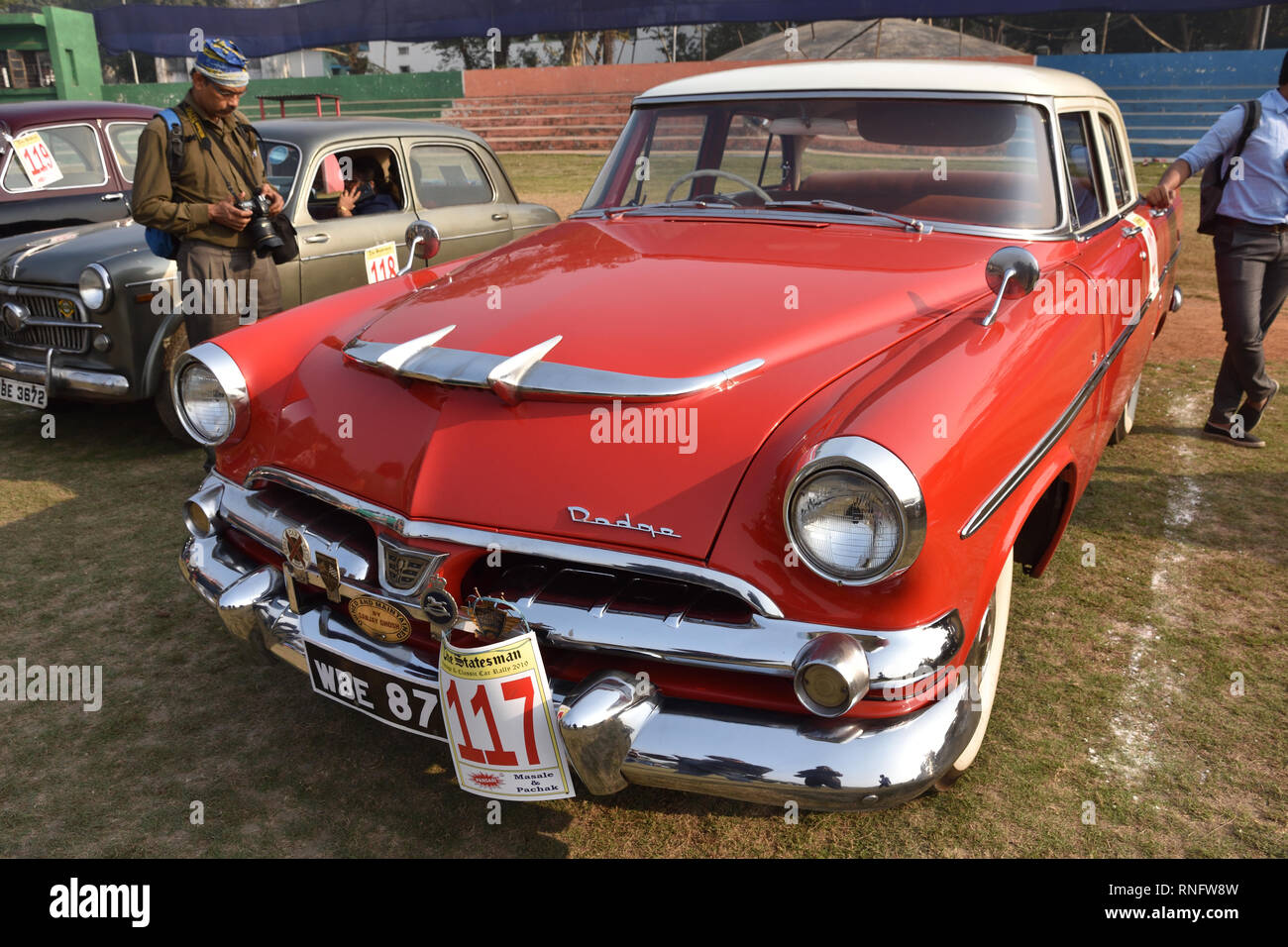 1956 Dodge Kingsway car with 29.5 hp and 6 cylinder engine. WBE 874 ...
