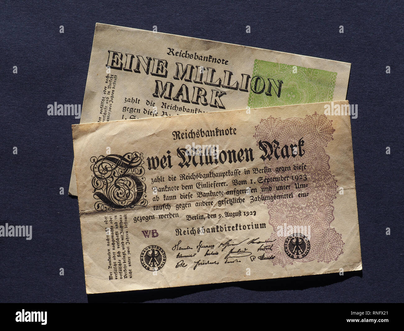 German two zwei mark banknote hi-res stock photography and images - Alamy