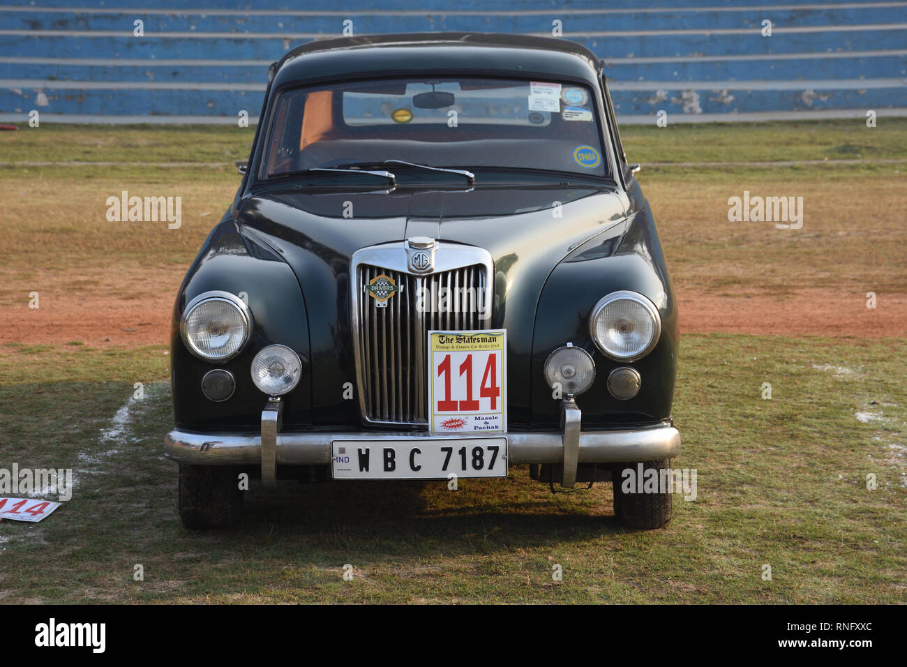 1955 MG car with 1400 cc and 4 cylinder engine. WBC 7187 India Stock ...