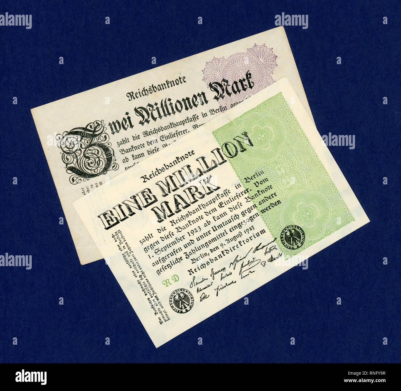 German two zwei mark banknote hi-res stock photography and images - Alamy