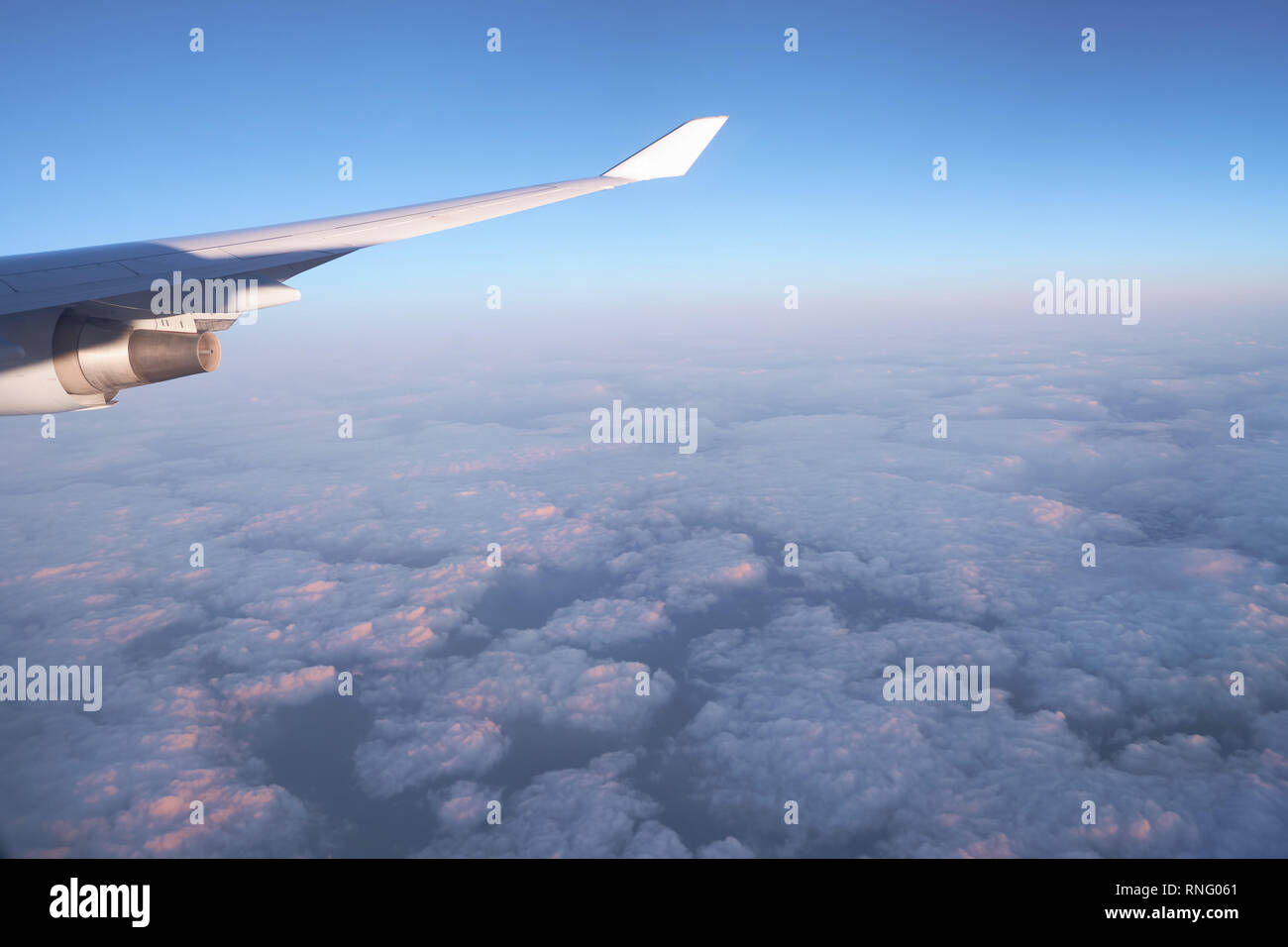 Aerial view from jet aircraft Stock Photo - Alamy