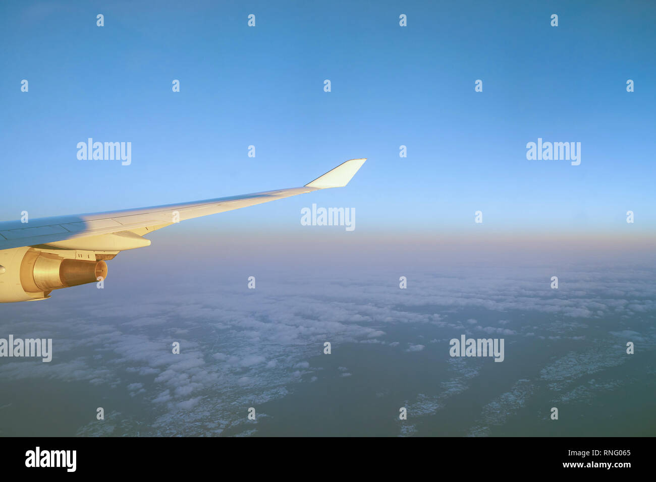 Aerial view from jet aircraft Stock Photo - Alamy