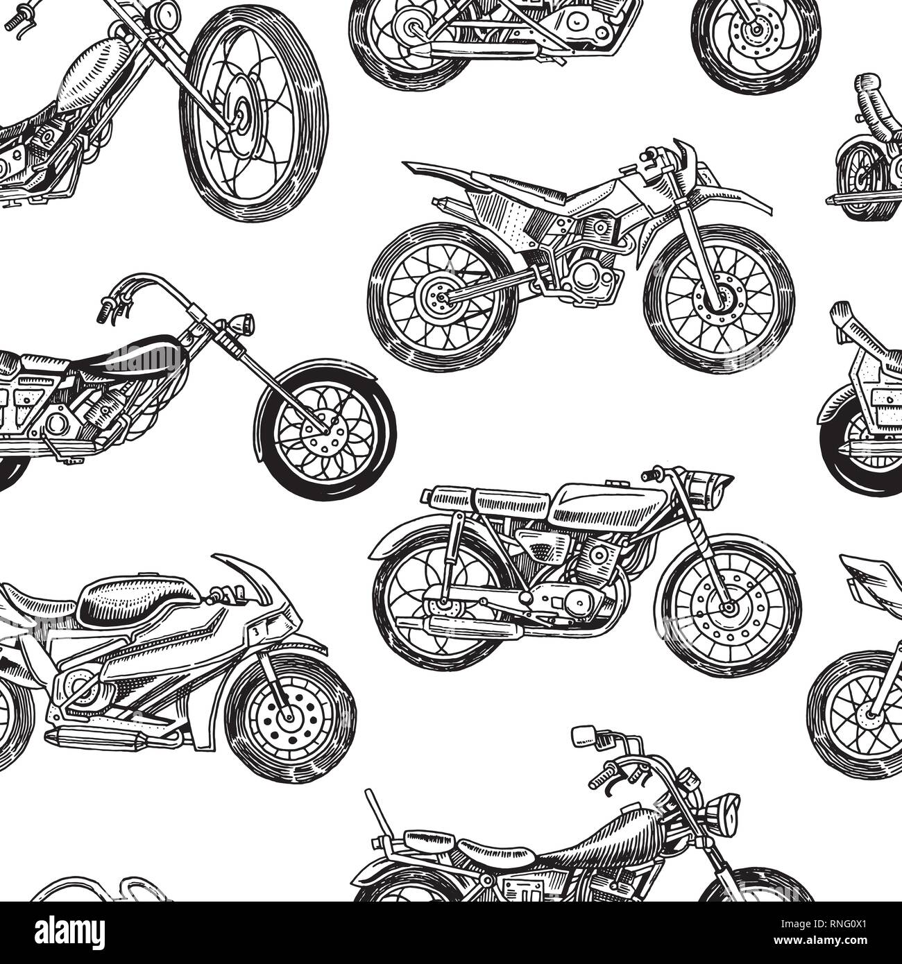 Powerful engine motorcycles Stock Vector Images - Alamy