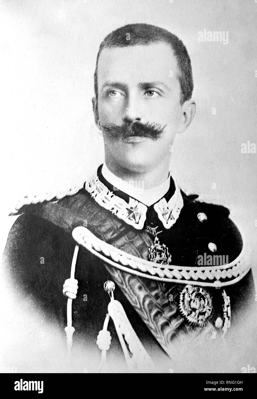 King of Italy, portrait in uniform, Alterocca, Terni Stock Photo - Alamy