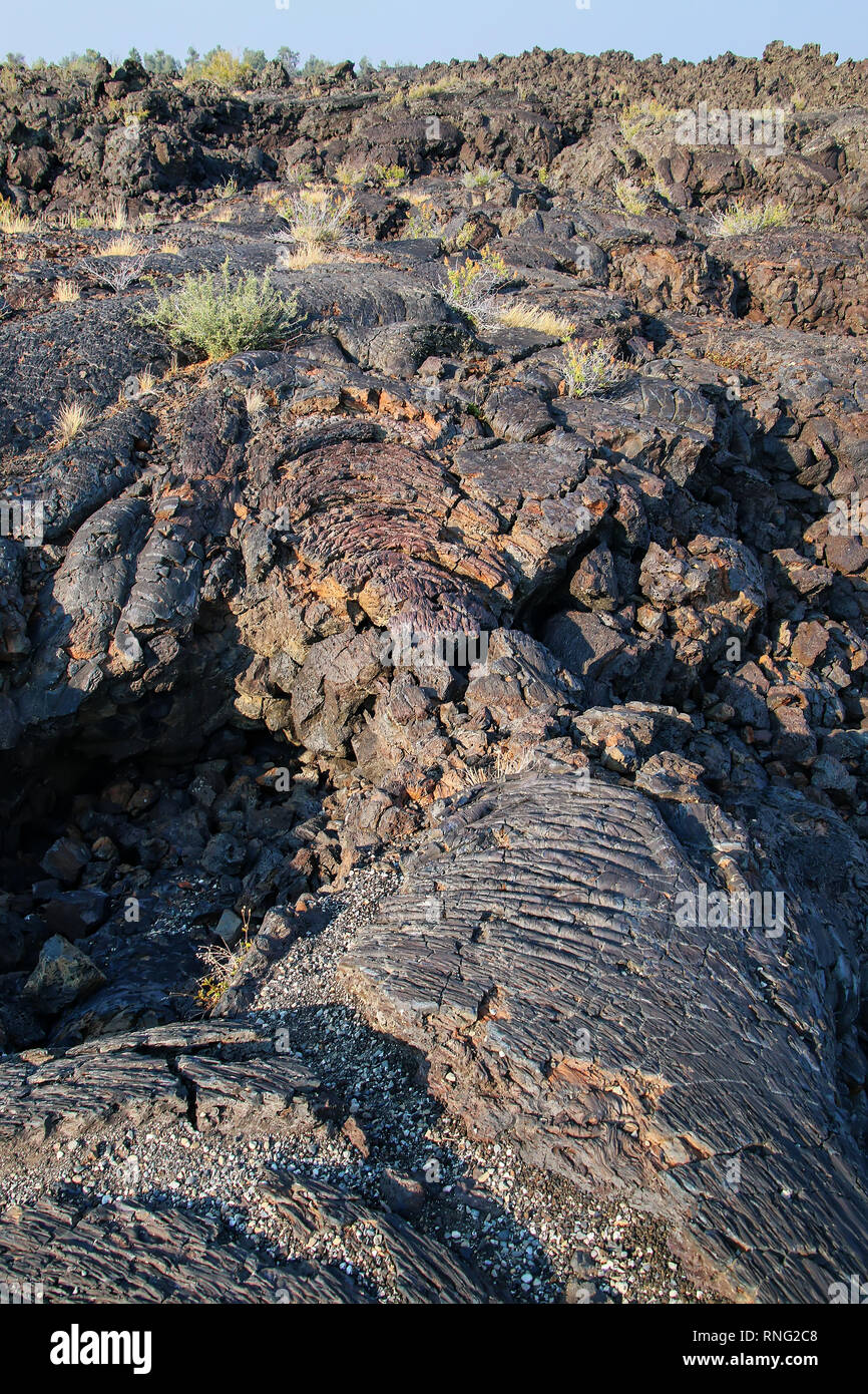 Lava flow field in Craters of the Moon National Monument, Idaho, USA ...