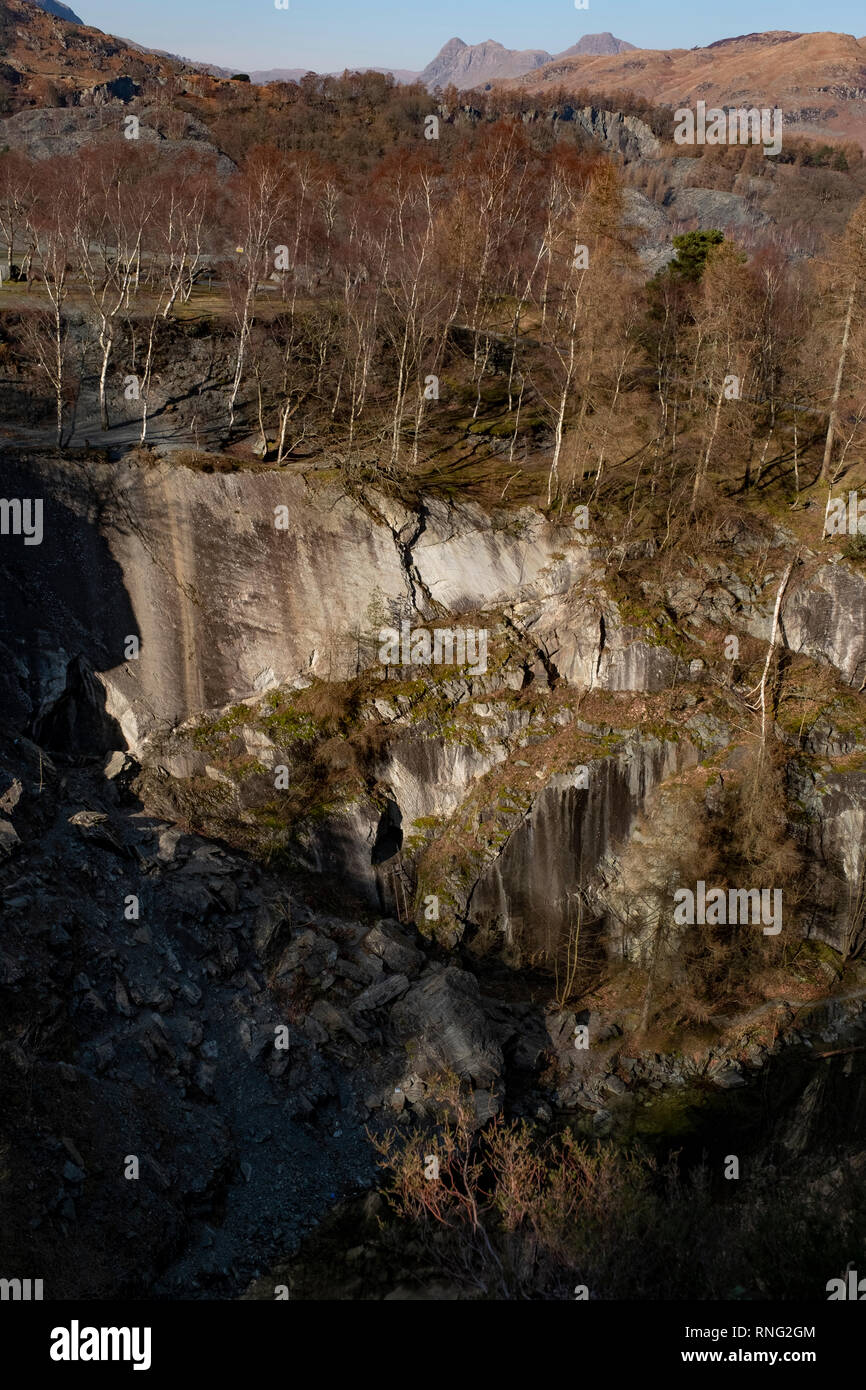 A view of the main site at Hodge Close Slate Quarry in the Lake ...