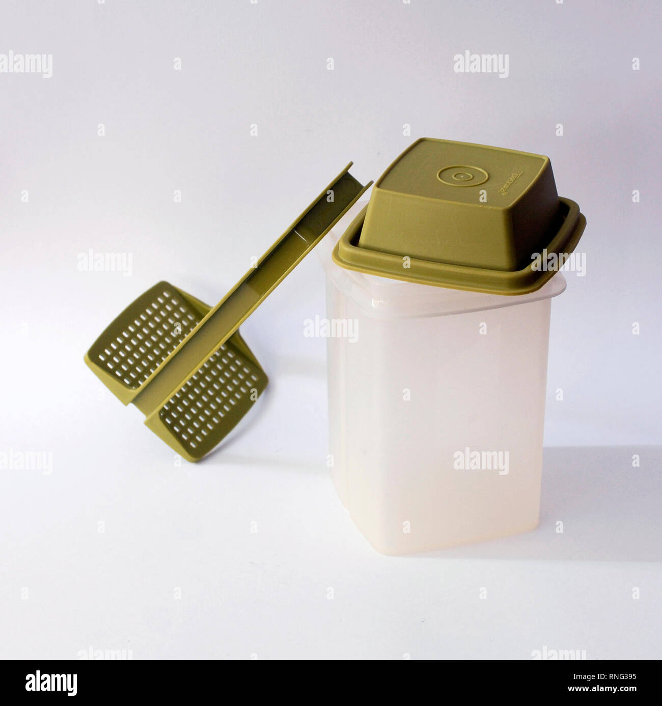 Original vintage container for olives, from the famous brand Tupperware ...