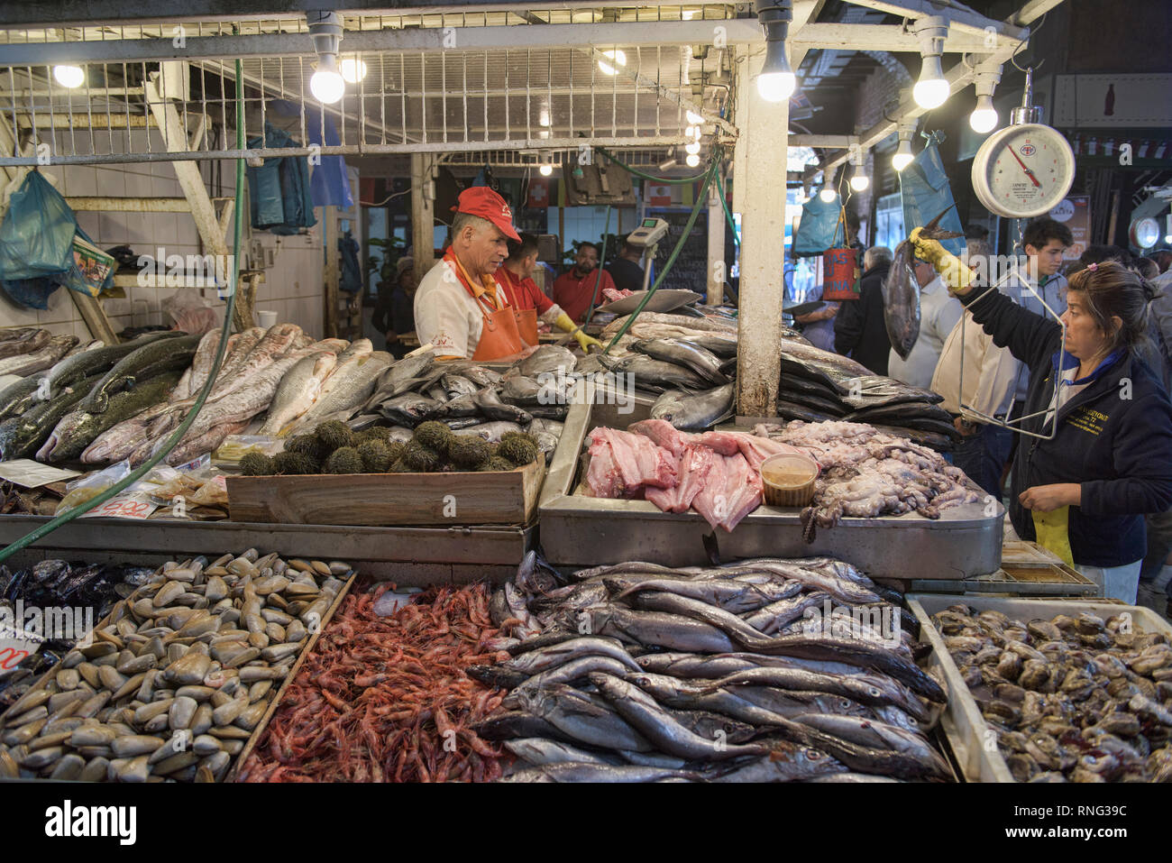Mercado central santiago chile hi-res stock photography and images - Alamy