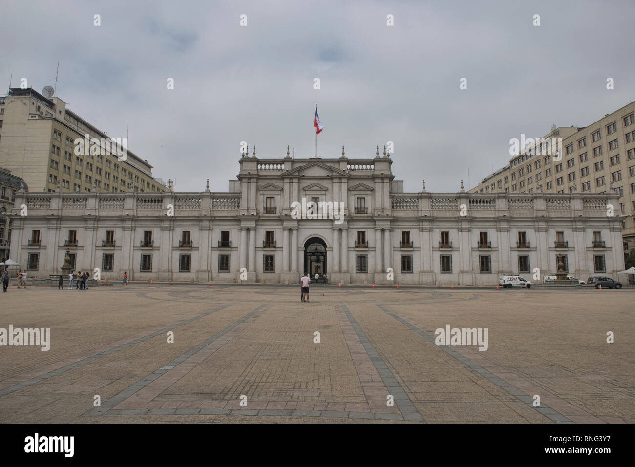 Palacio de La Moneda, the presidential palace, Santiago, Chile Stock ...