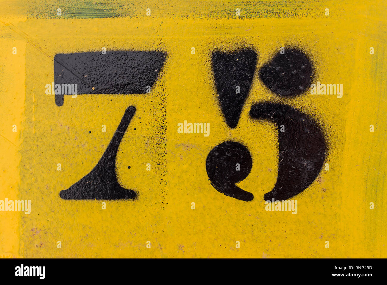 Number 75 High Resolution Stock Photography and Images - Alamy