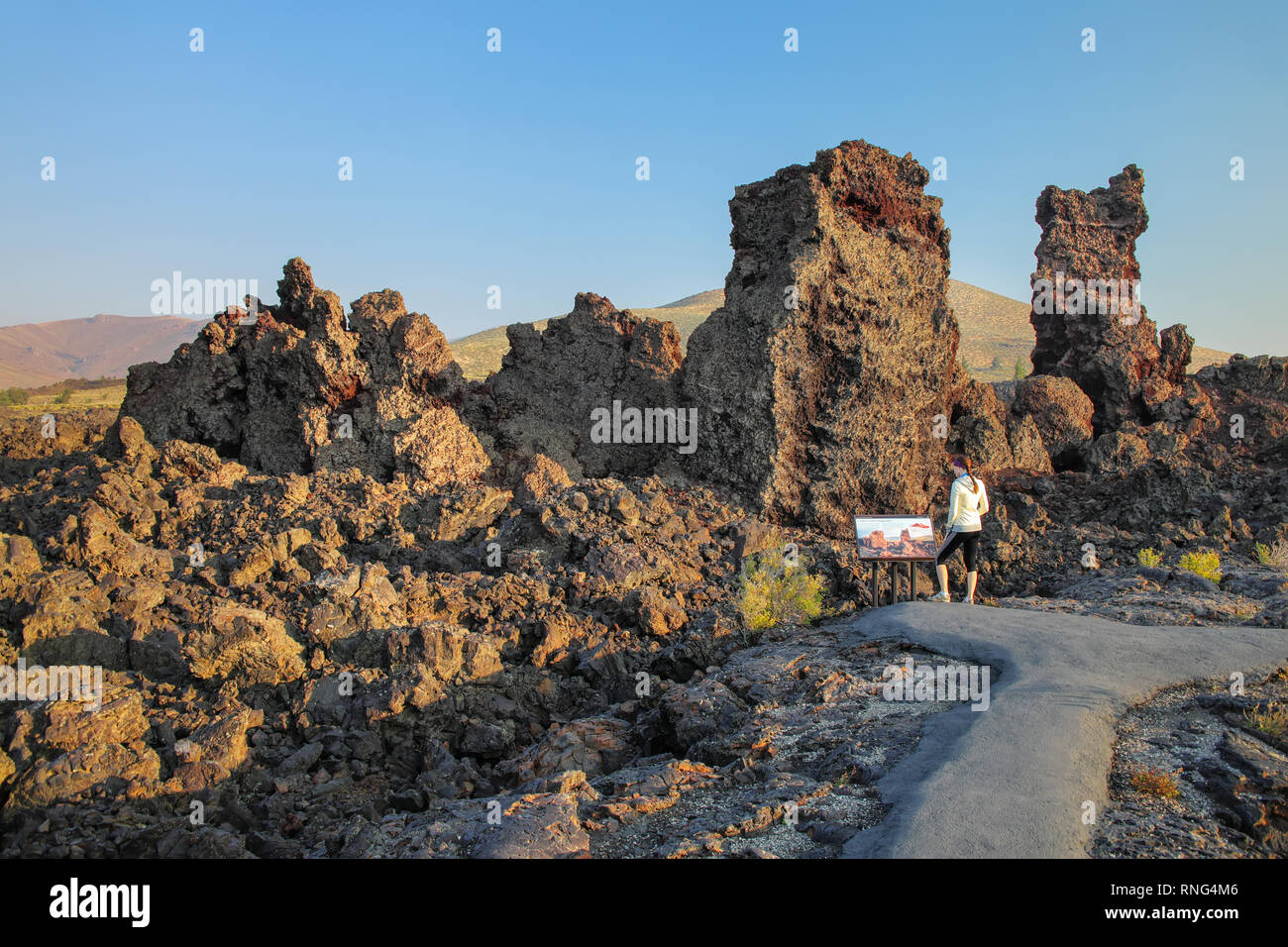 Cinder cones at North Crater Flow Trail, Craters of the Moon National ...