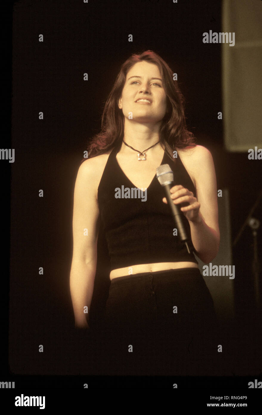 Musician, singer and songwriter Paula Cole is shown performing on stage ...