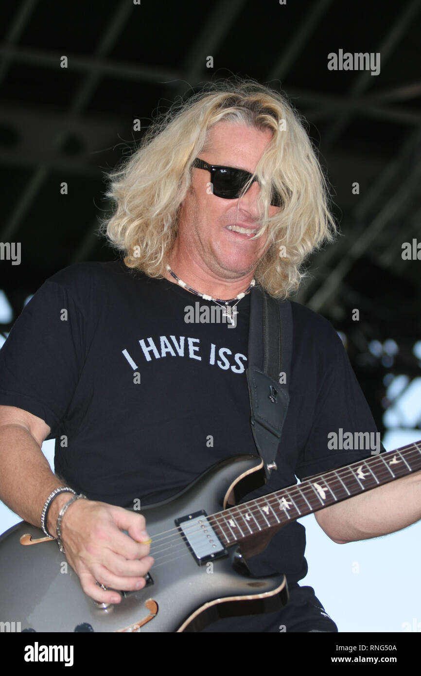 Collective Soul vocalist and guitarist Ed Roland is shown performing ...