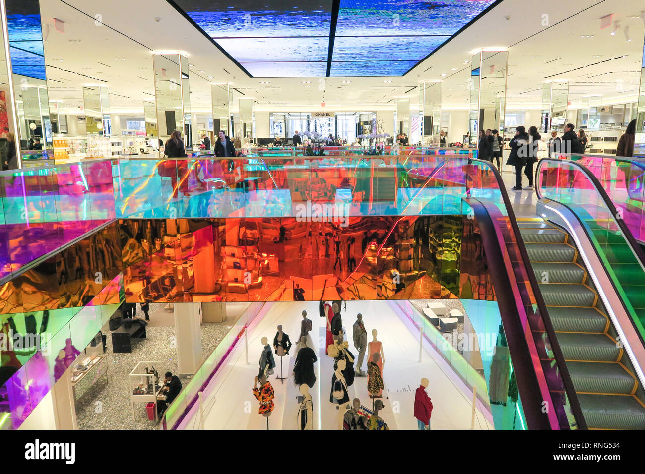 Saks Fifth Avenue Flagship Store Interior, NYC, USA Stock Photo - Alamy