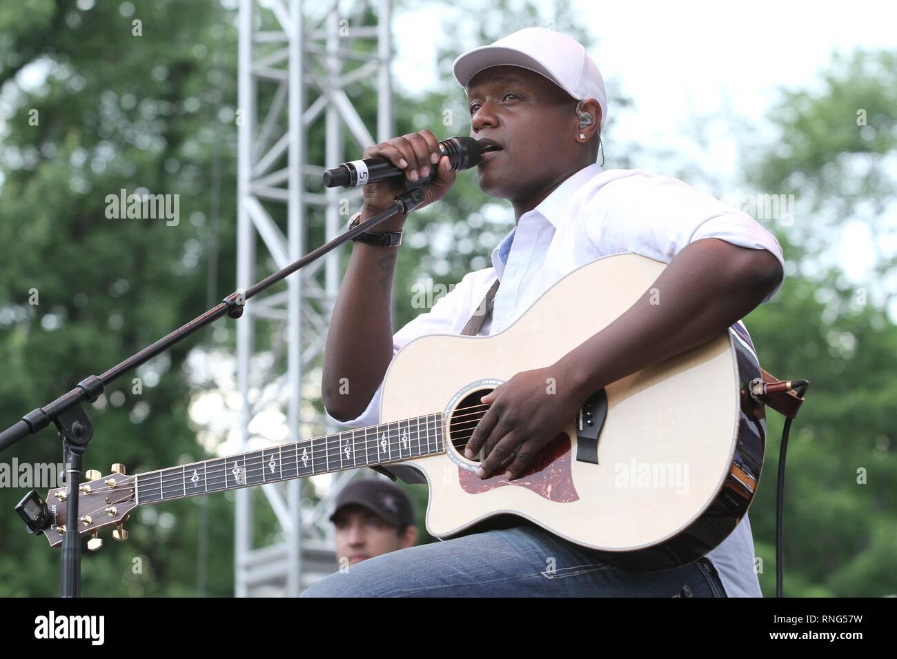 Singer, songwriter and winner of The Voice, Javier Colon is shown ...