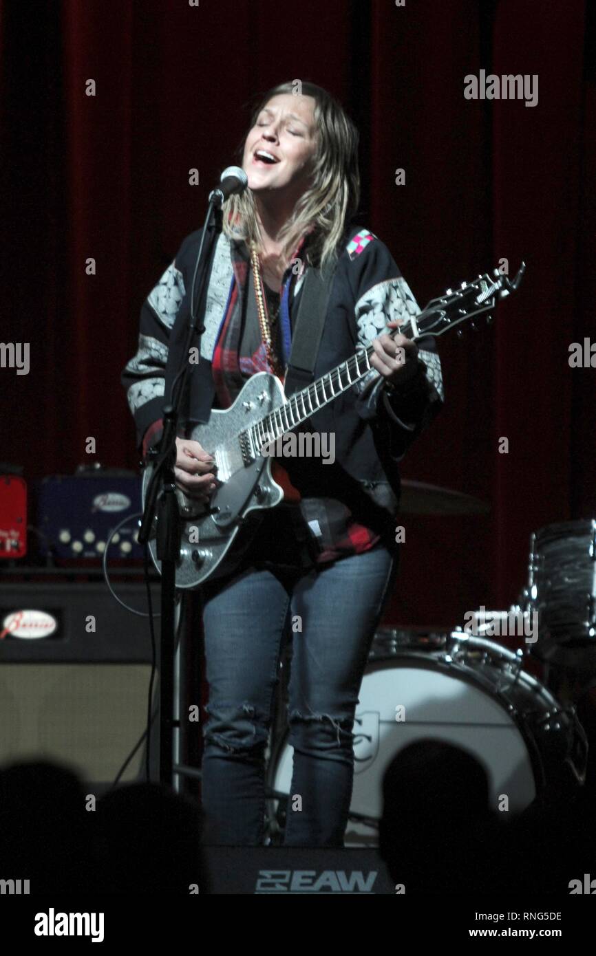 Singer, songer writer and guitarist Amy Cook is shown performing solo ...