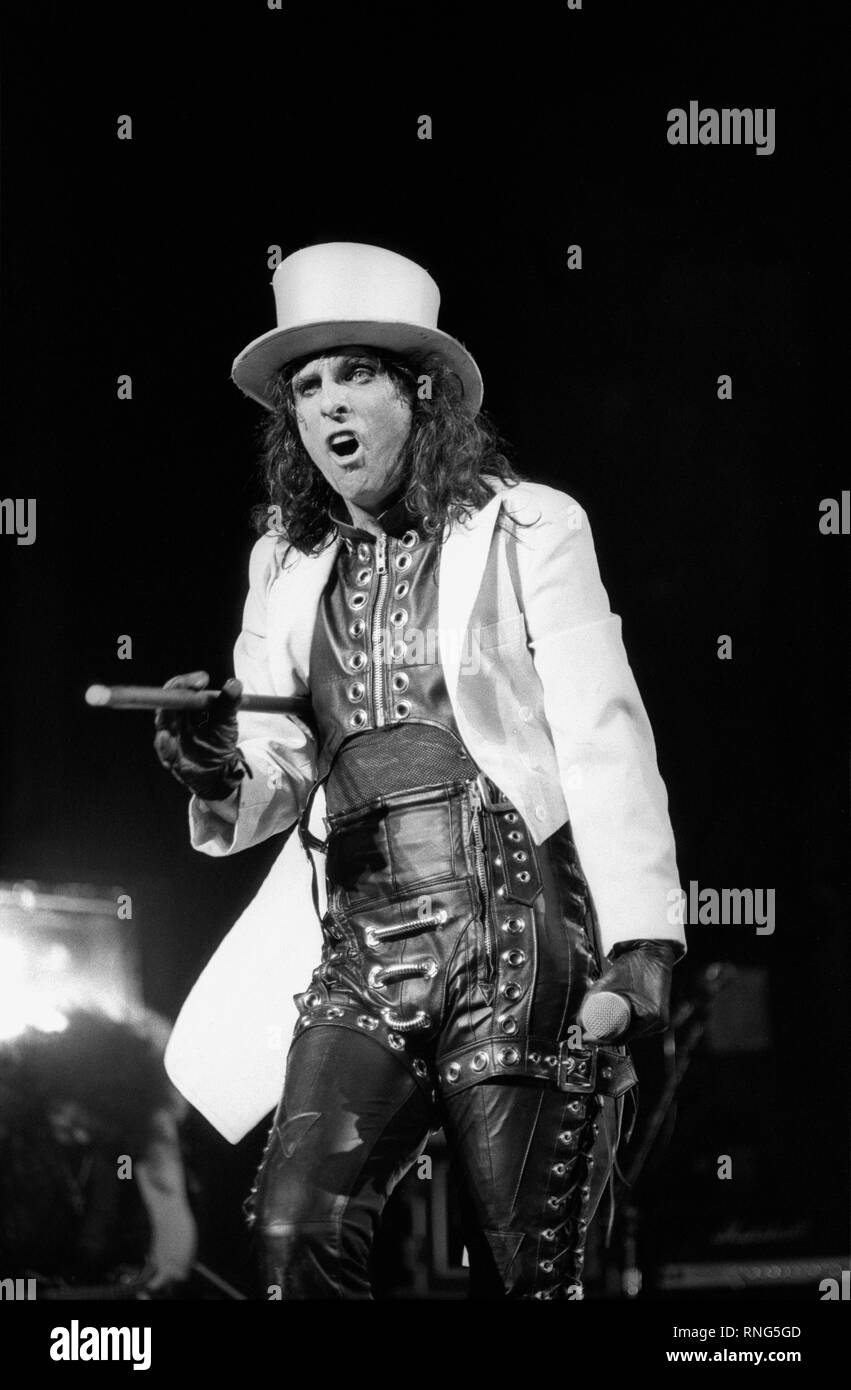 Singer and songwriter Alice Cooper (born Vincent Furnier) is shown ...