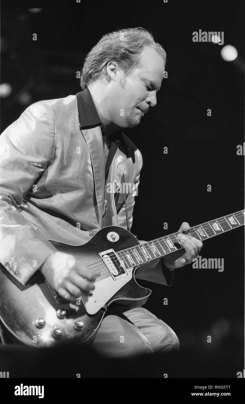 Guitarist David Bryson of the Counting Crows is shown performing on ...