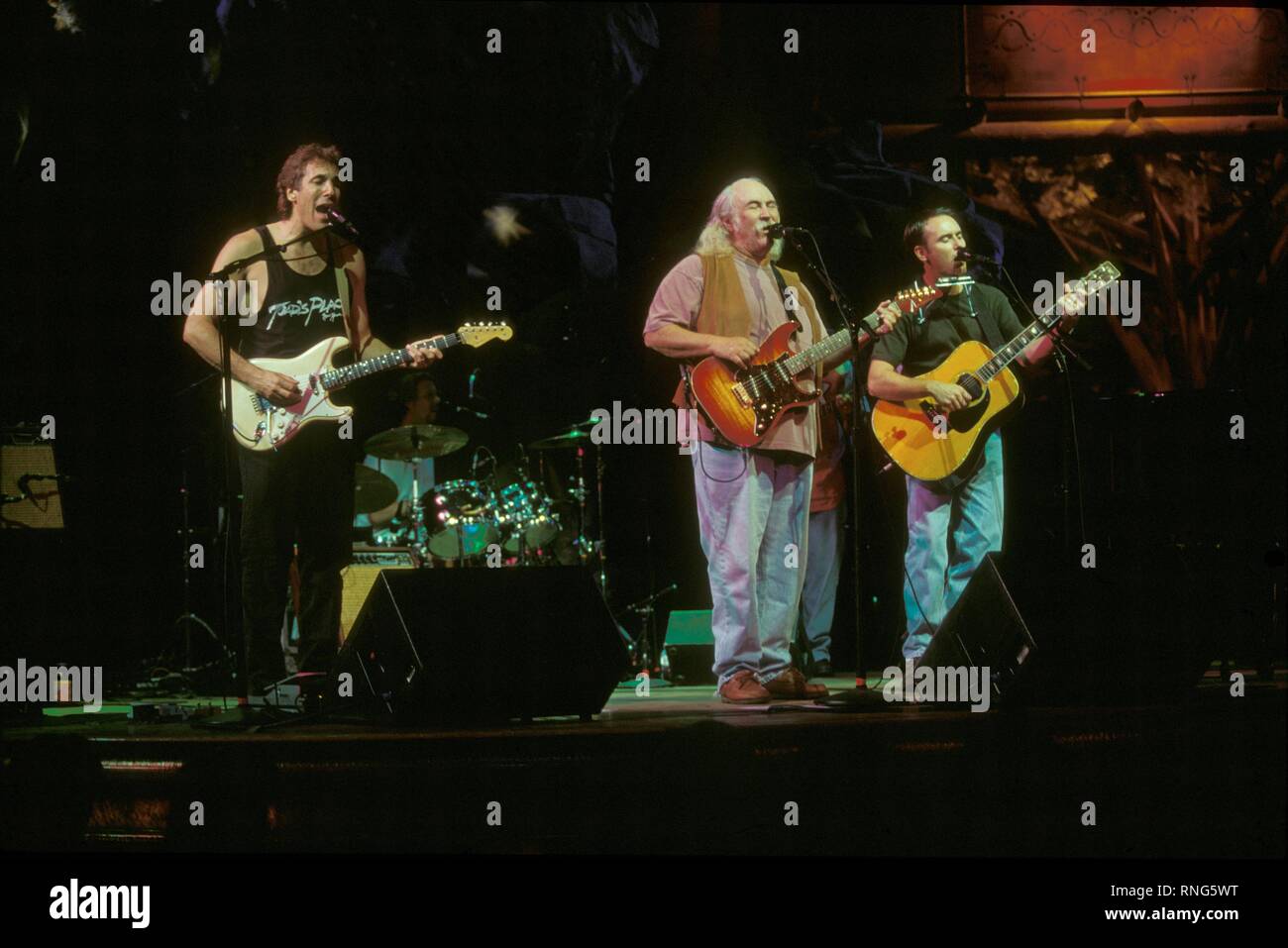 CPR band members Jeff Pevar and David Crosby are shown on stage during ...