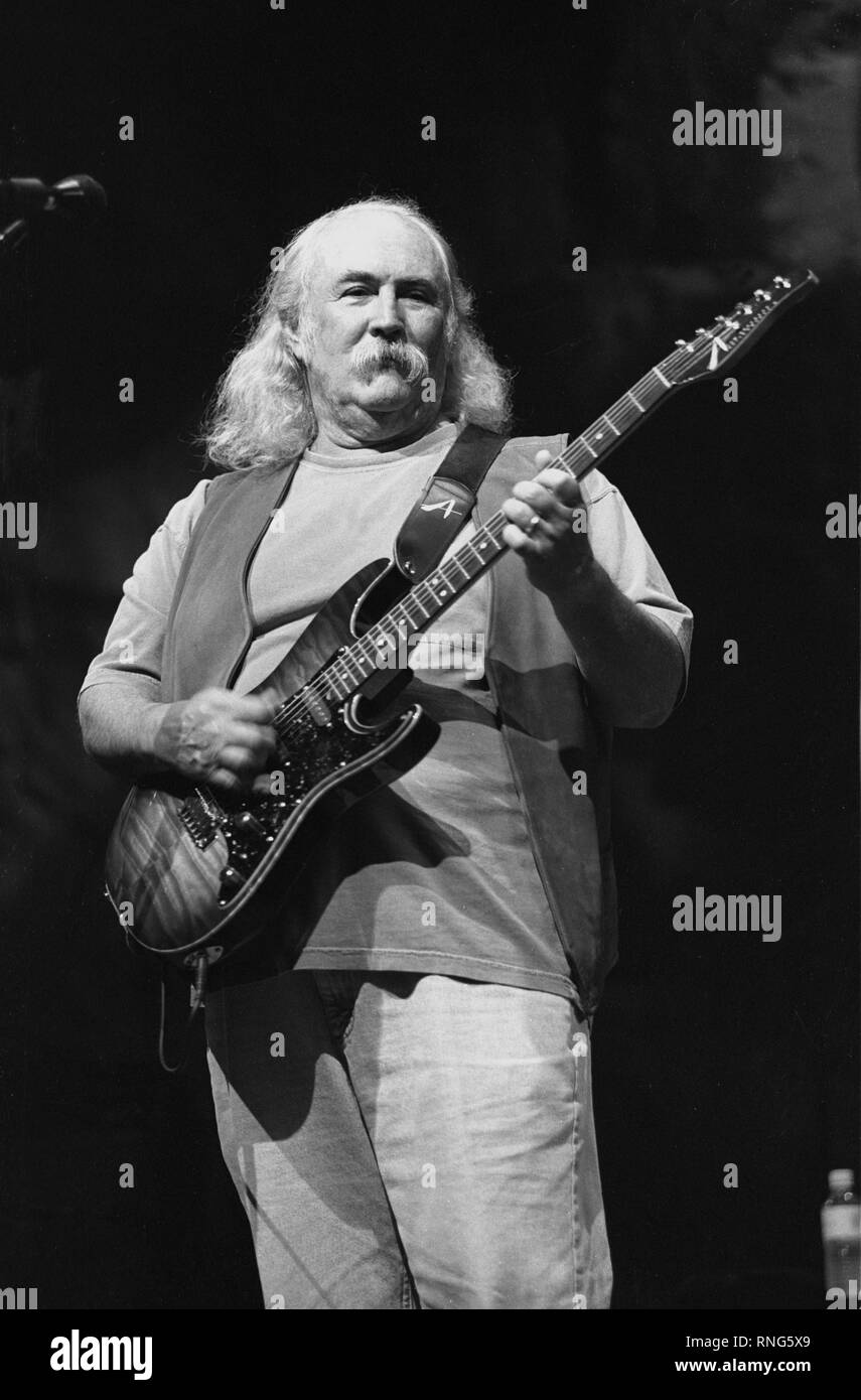 CPR singer, songwriter and guitarist David Crosby is shown performing ...