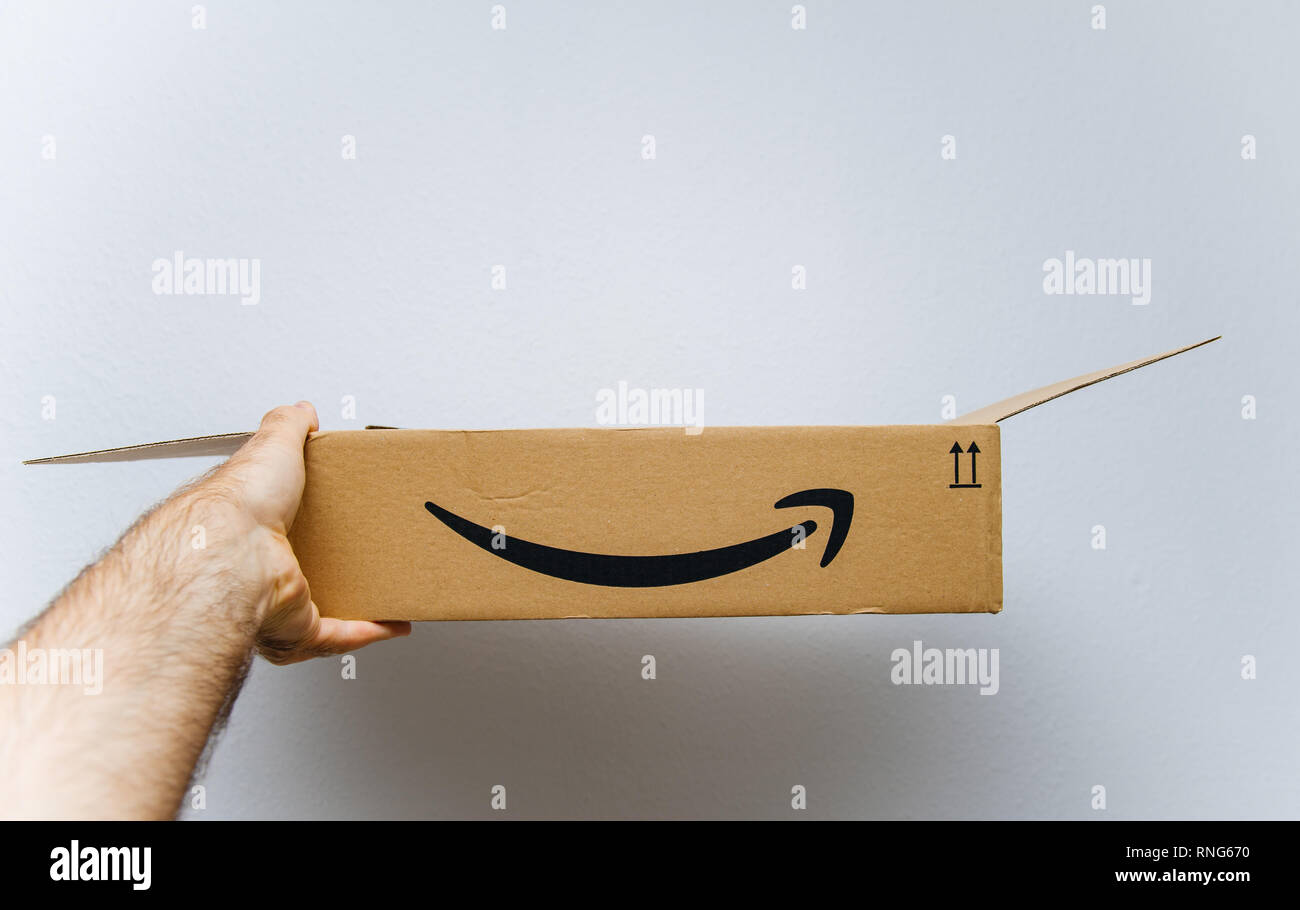 Amazon box isolated hi-res stock photography and images - Alamy