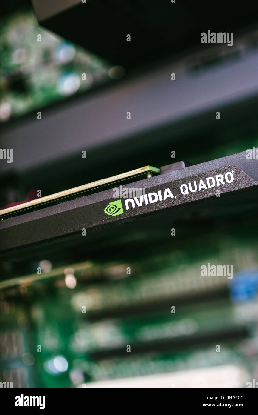 LONDON, UNITED KINGDOM - JUN 30, 2014: New Powerful GPU from NVIDIA for ...