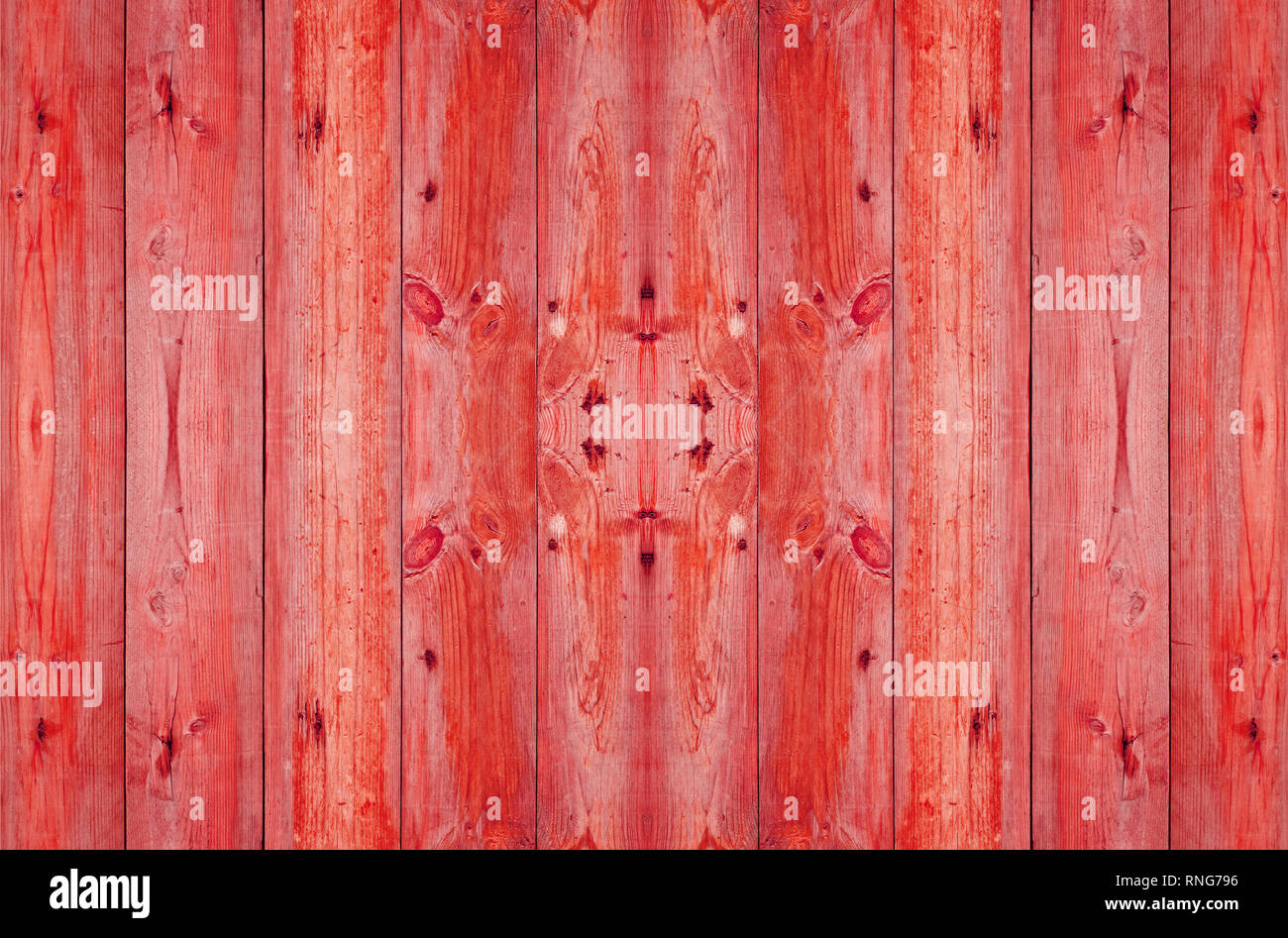 old wood plank in red color Stock Photo - Alamy