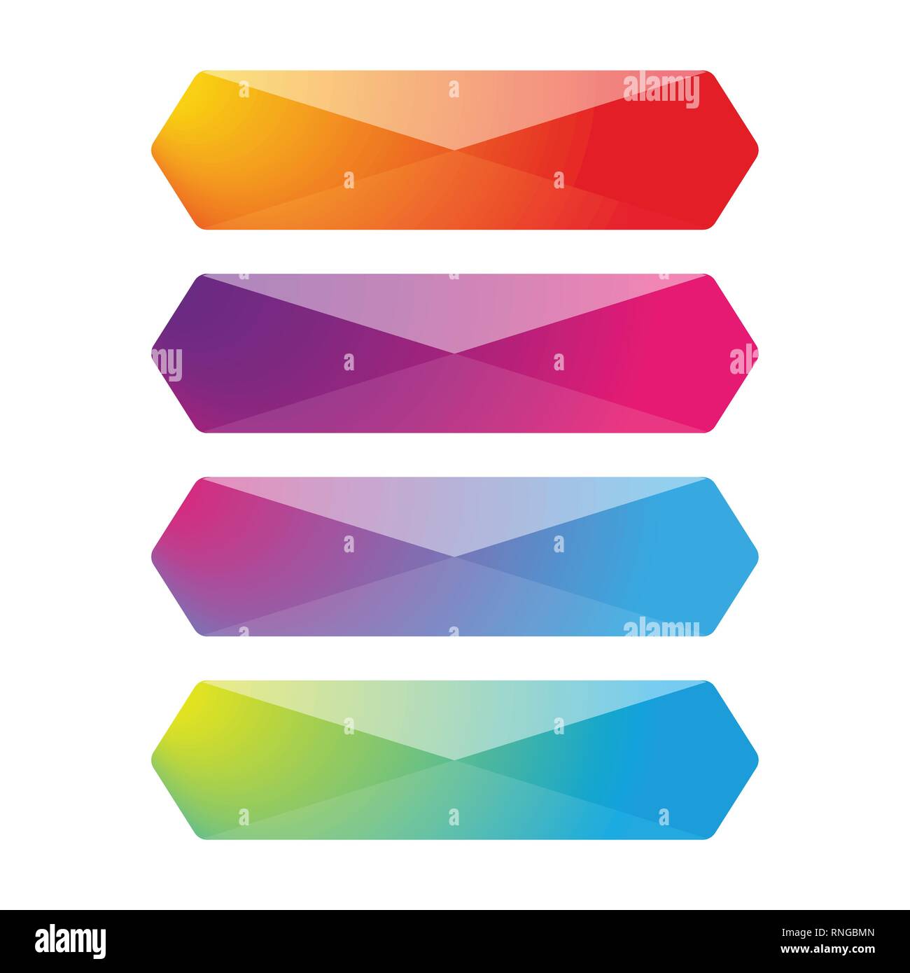 Empty web button set Stock Vector Image & Art - Alamy