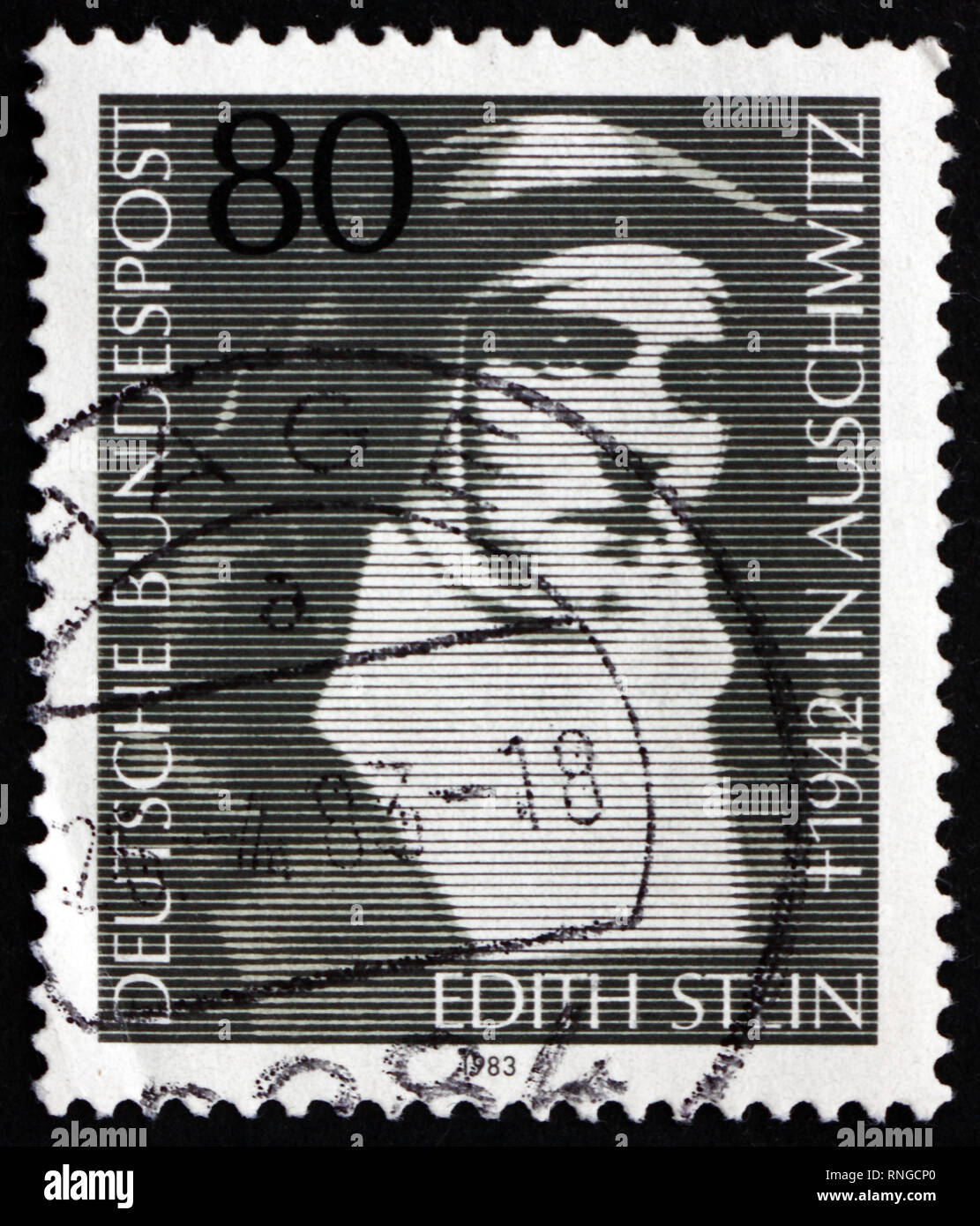 GERMANY - CIRCA 1983: a stamp printed in the Germany shows Edith Stein ...