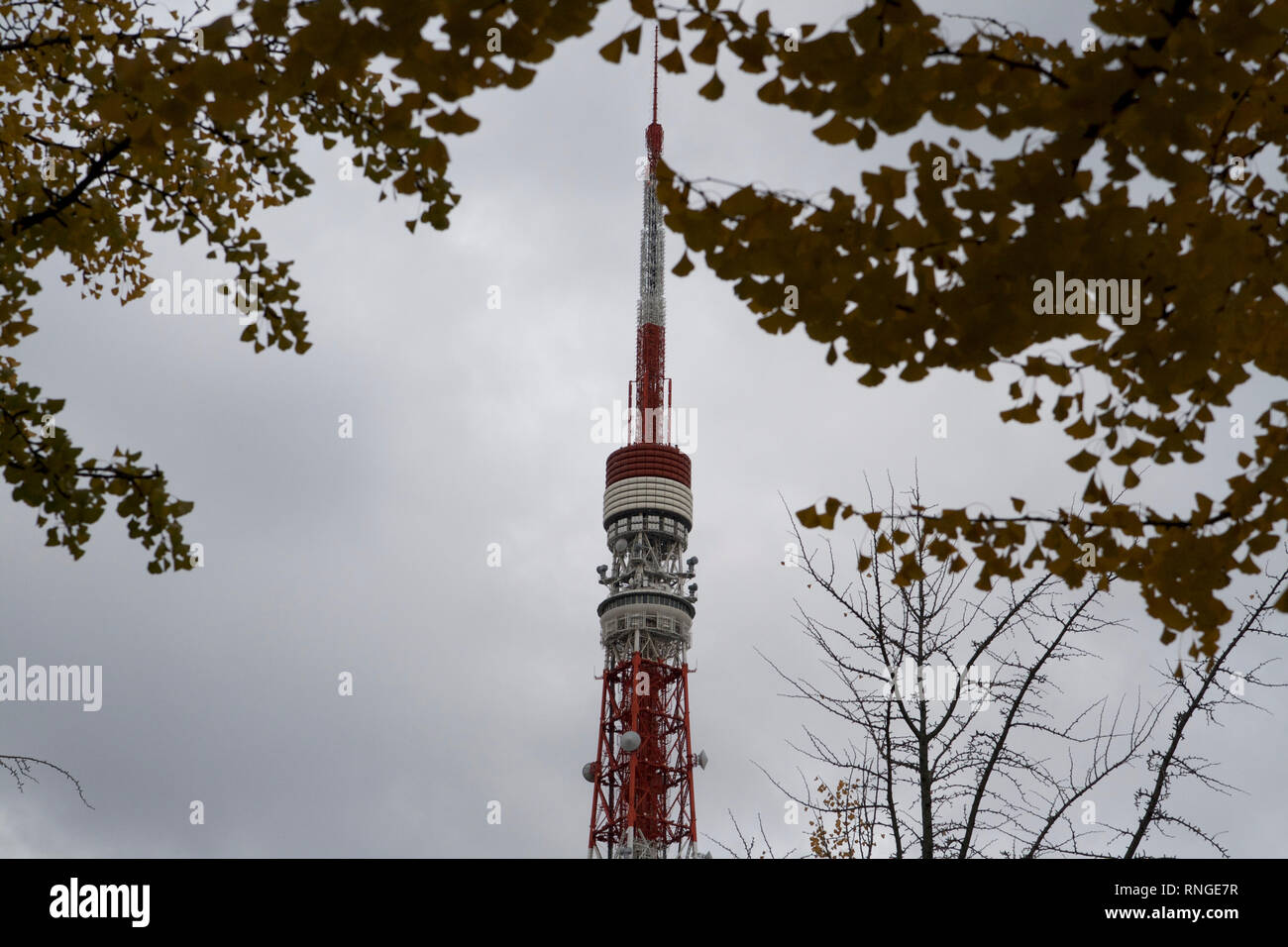 Shiba park tokyo tower hi-res stock photography and images - Alamy