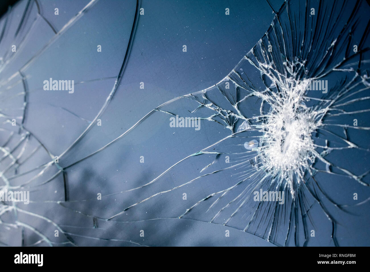 Smashed Screen Vandalized Broken Glass Close Up Stock Photo - Alamy