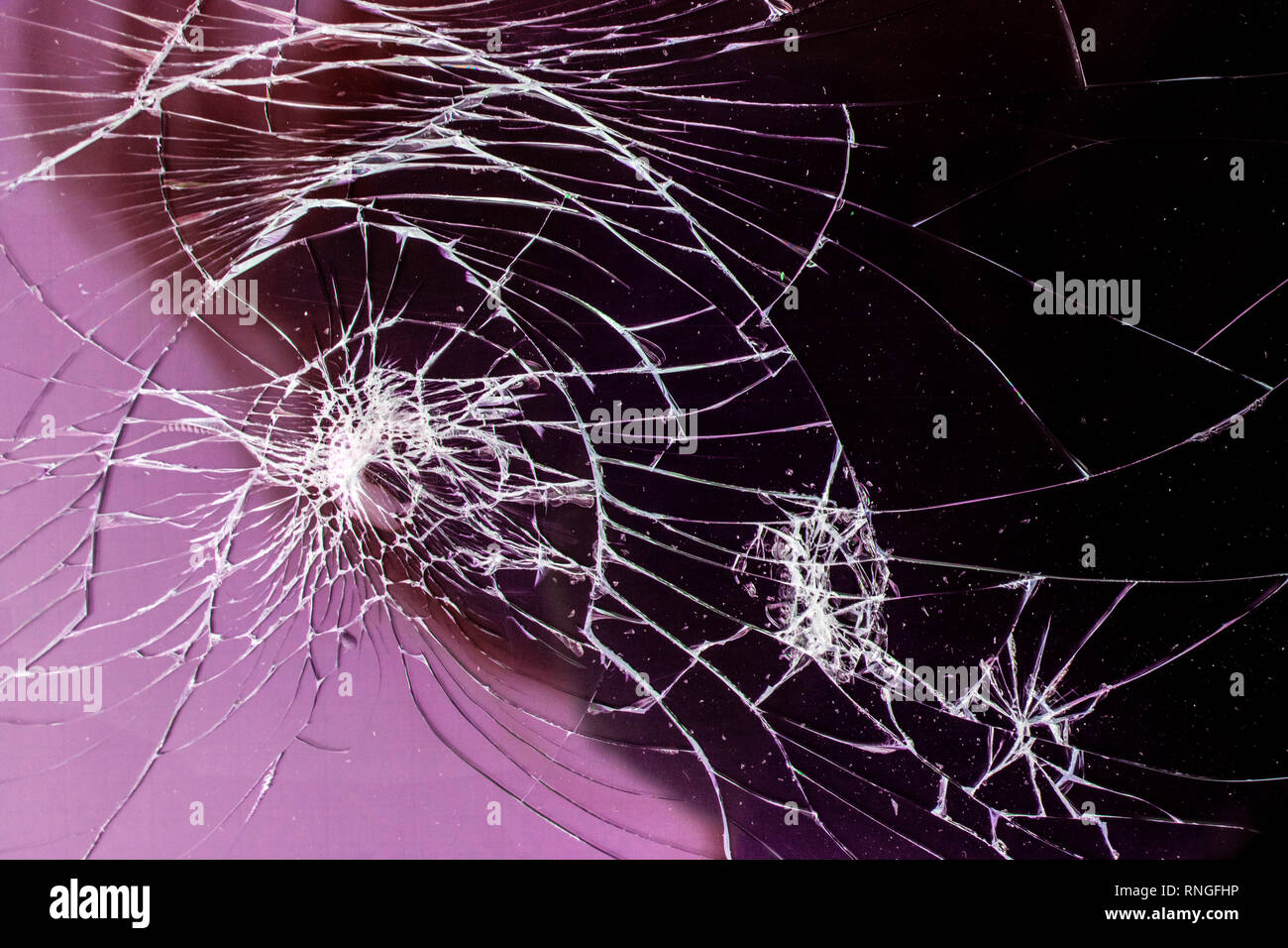 Smashed Screen Vandalized Broken Glass Close Up Stock Photo - Alamy