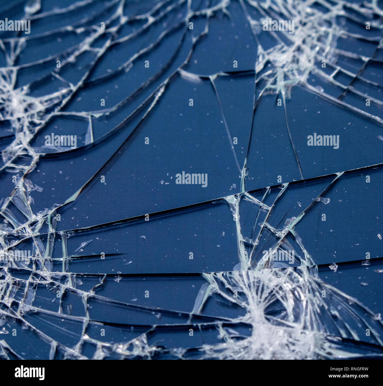 Smashed Screen Vandalized Broken Glass Close Up Stock Photo - Alamy