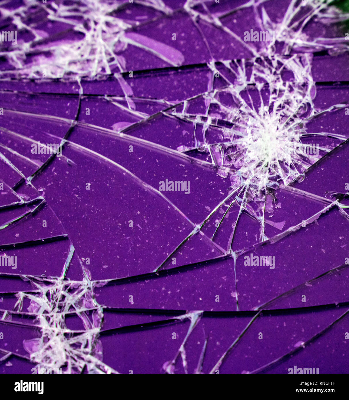 Smashed Screen Vandalized Broken Glass Close Up Stock Photo - Alamy
