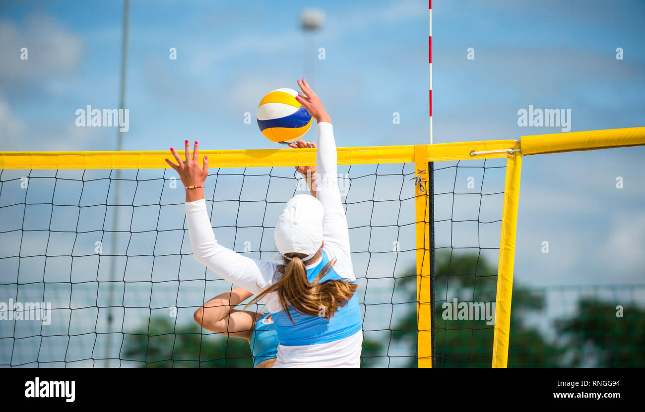 Volleyball At Sunset High Resolution Stock Photography and Images - Alamy