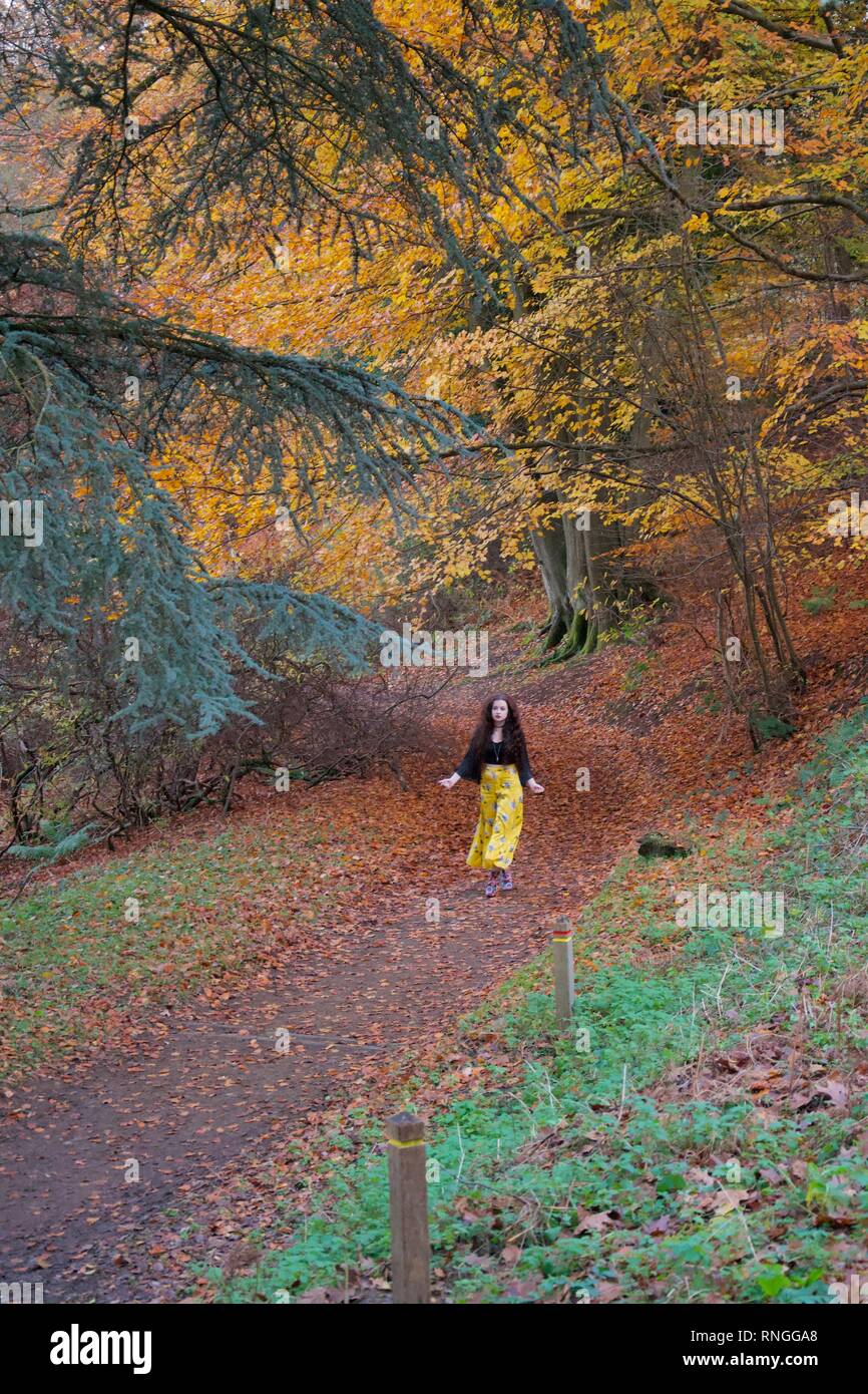 Brunette woman long legs wearing hi-res stock photography and images ...