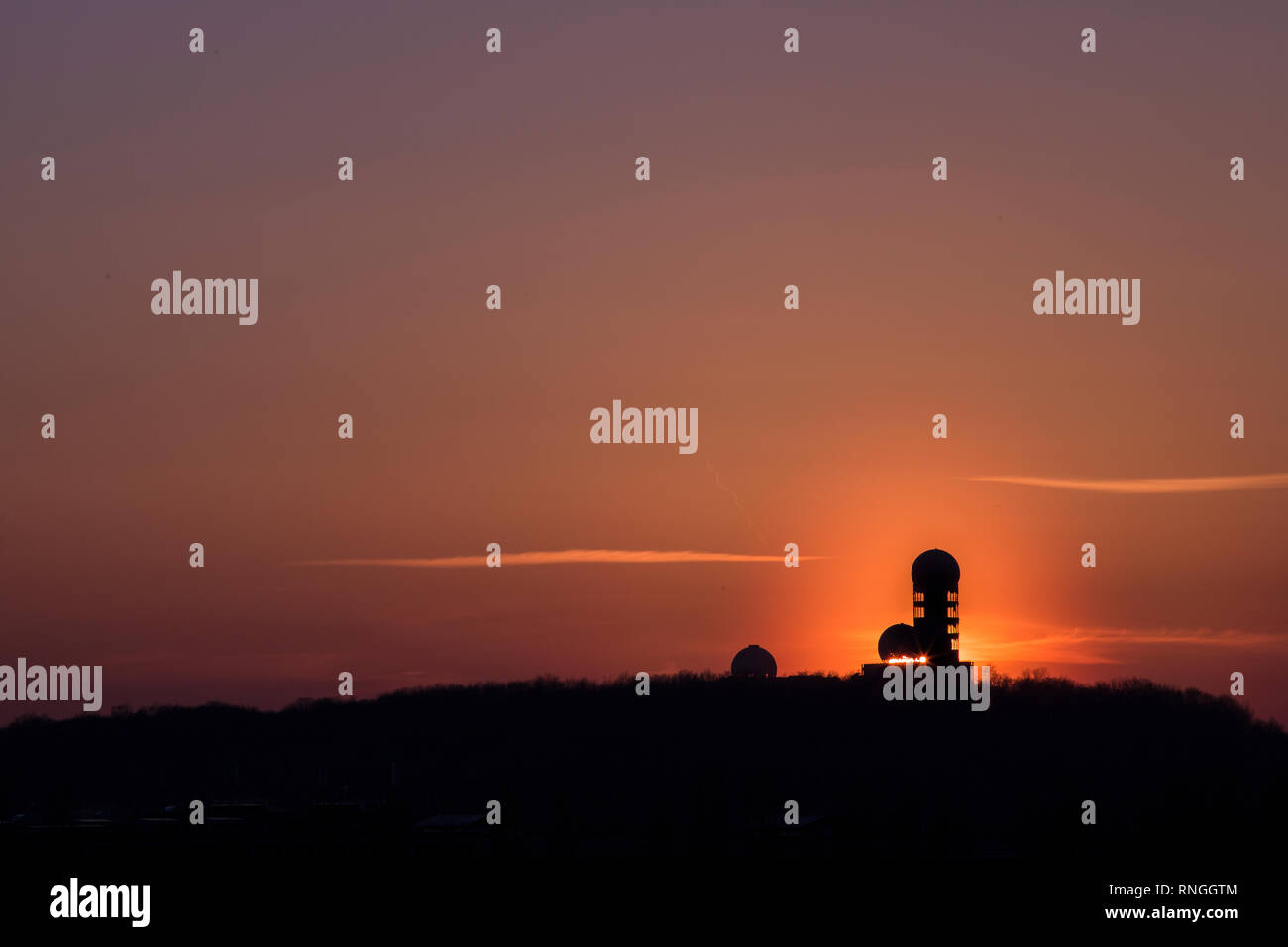 Teufelsberg Berlin, former CIA observation tower Stock Photo - Alamy