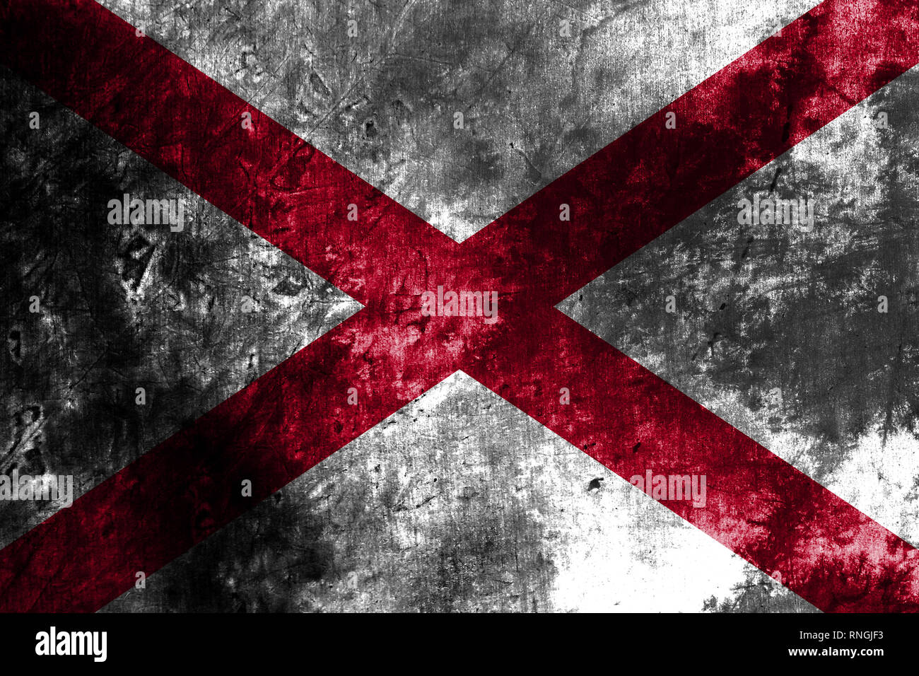 Alabama state grunge flag, United States of America Stock Photo - Alamy
