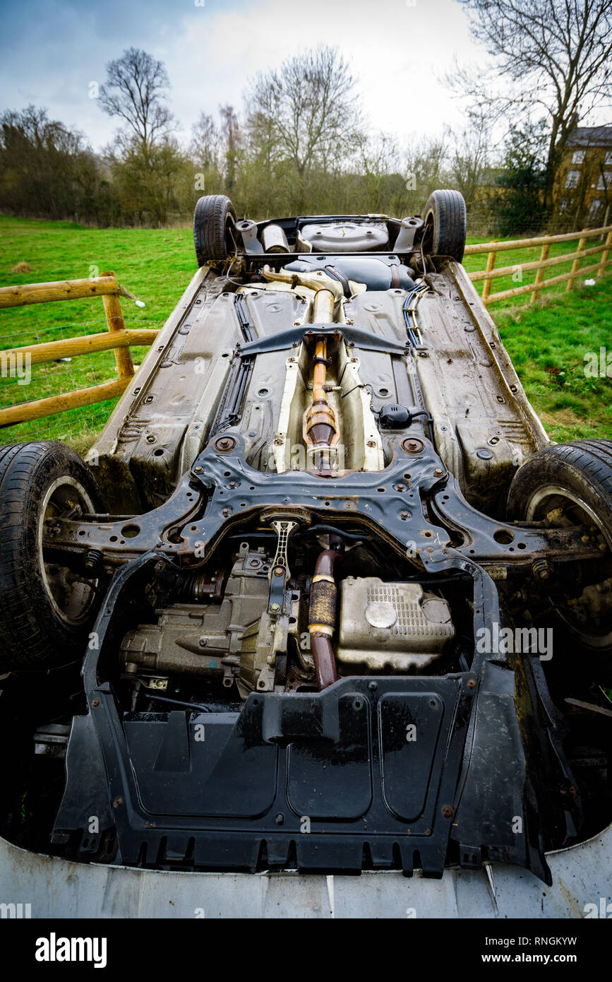 Flipped vehicle hi-res stock photography and images - Alamy