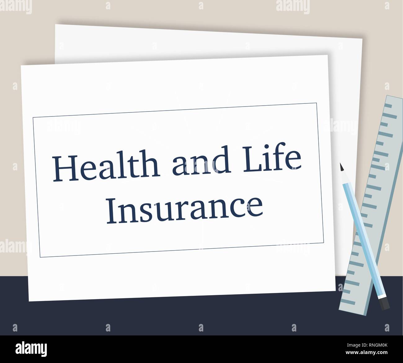 Health and Life Insurance Vector Concept Stock Vector Image & Art - Alamy