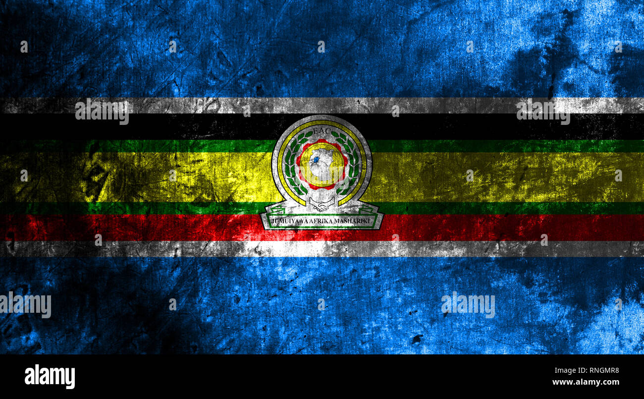 East African Community grunge flag, EAC flag Stock Photo - Alamy
