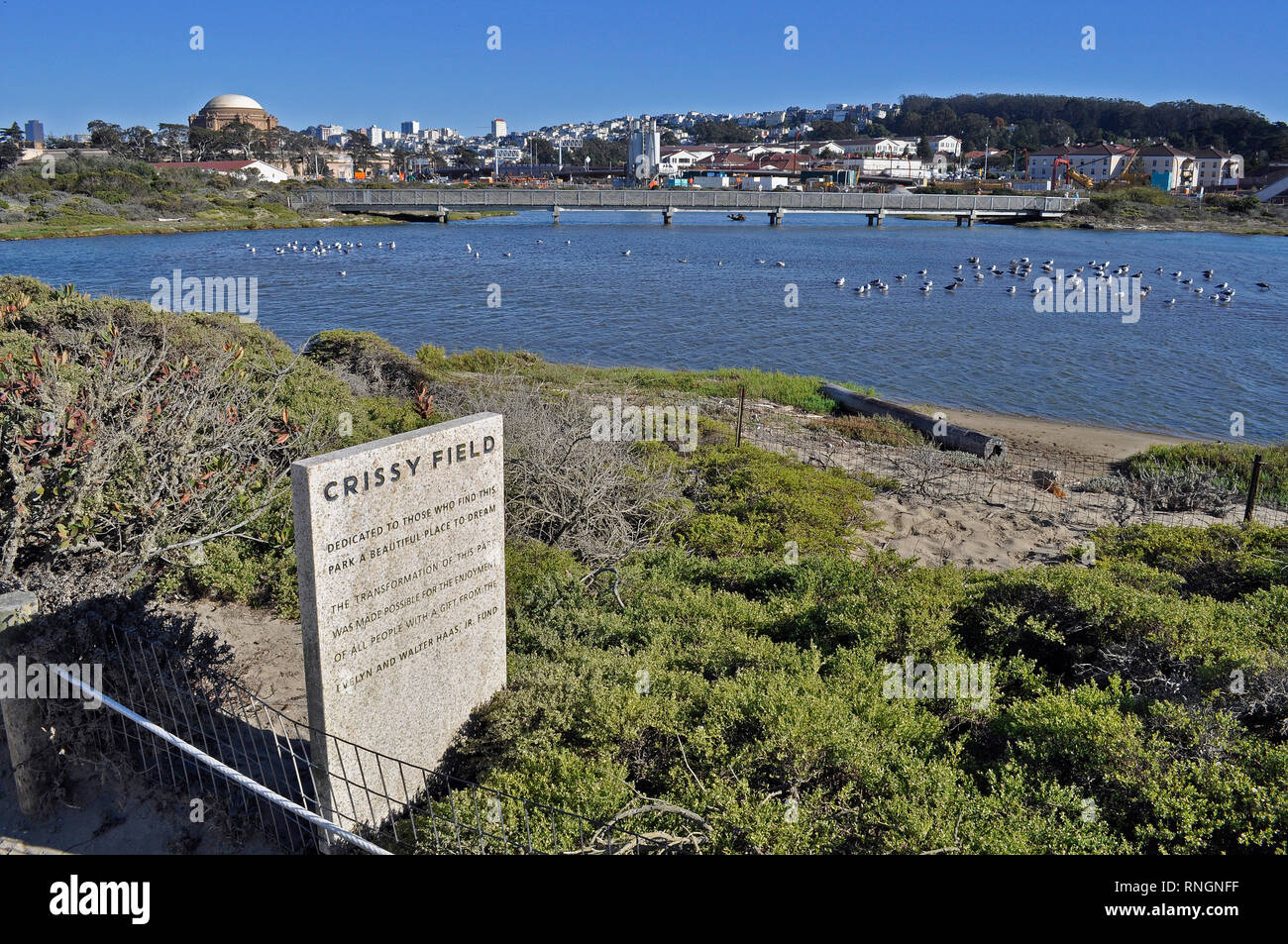 Crissy Field, sign, Golden Gate National, park, Recreation Area, San ...