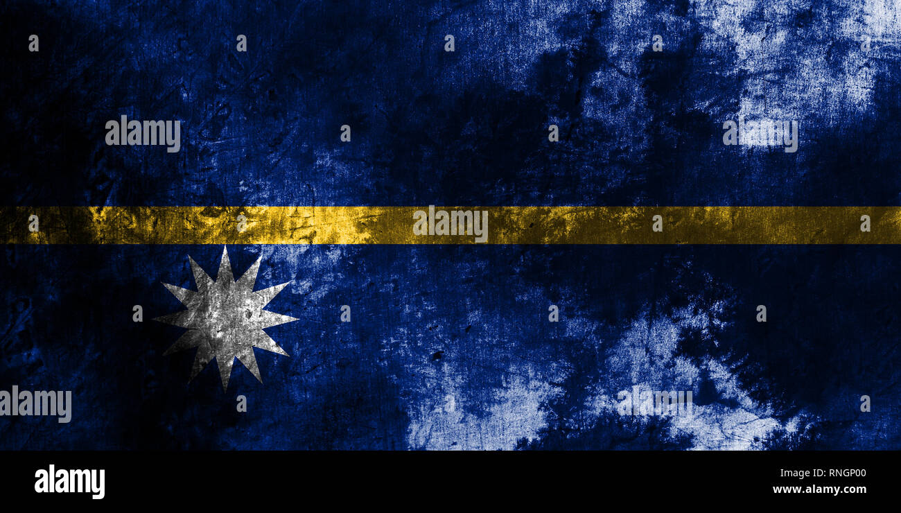 Old Nauru grunge background flag Stock Photo - Alamy