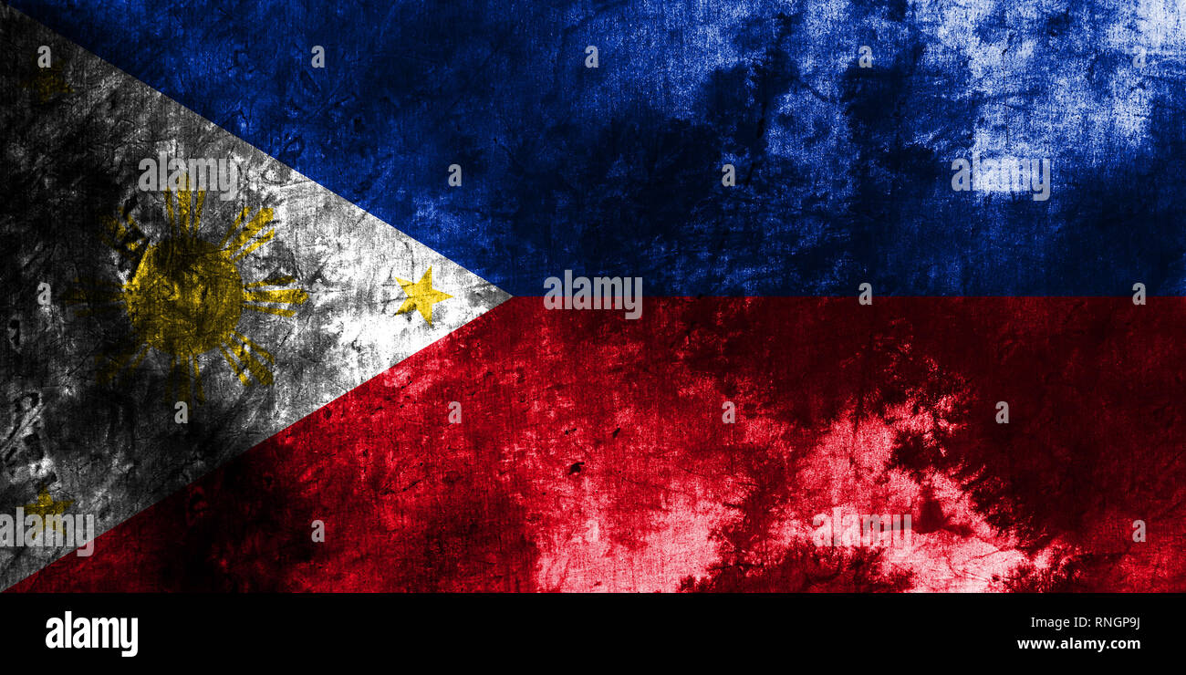 Old Philippines grunge background flag Stock Photo - Alamy