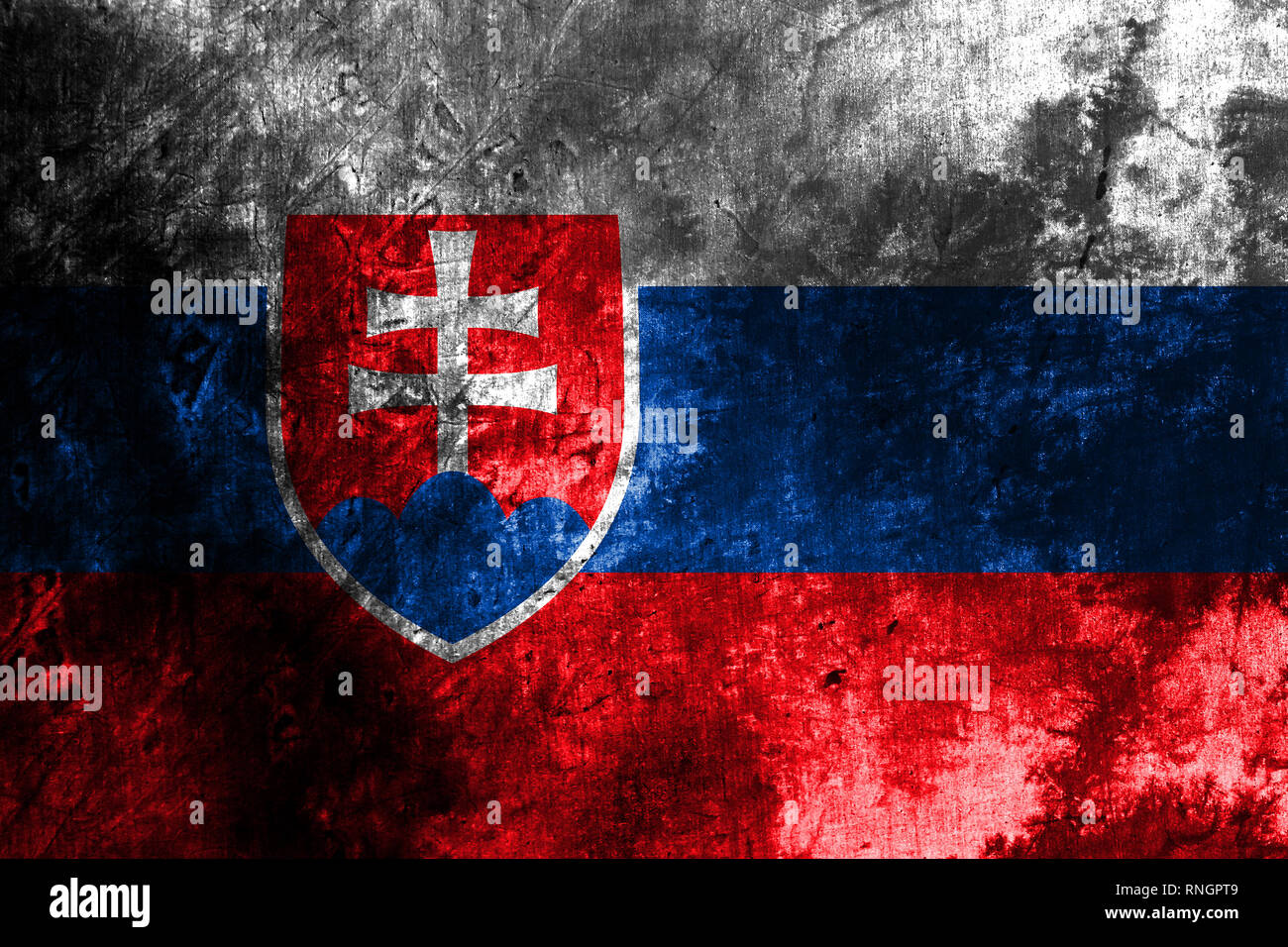 Old Slovakia grunge background flag Stock Photo - Alamy
