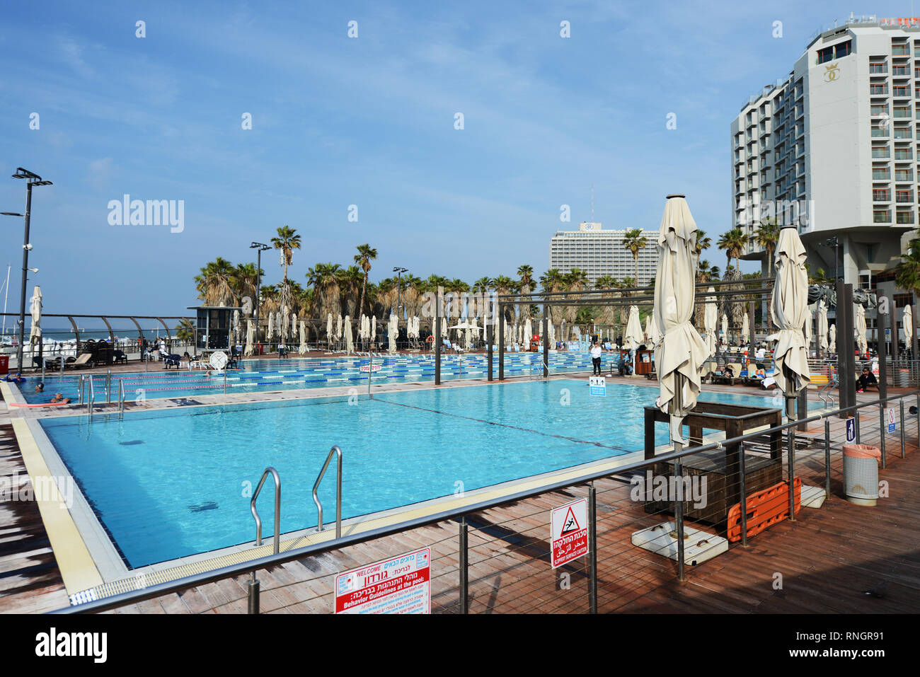 Gordon pool in Tel-Aviv, Israel Stock Photo - Alamy