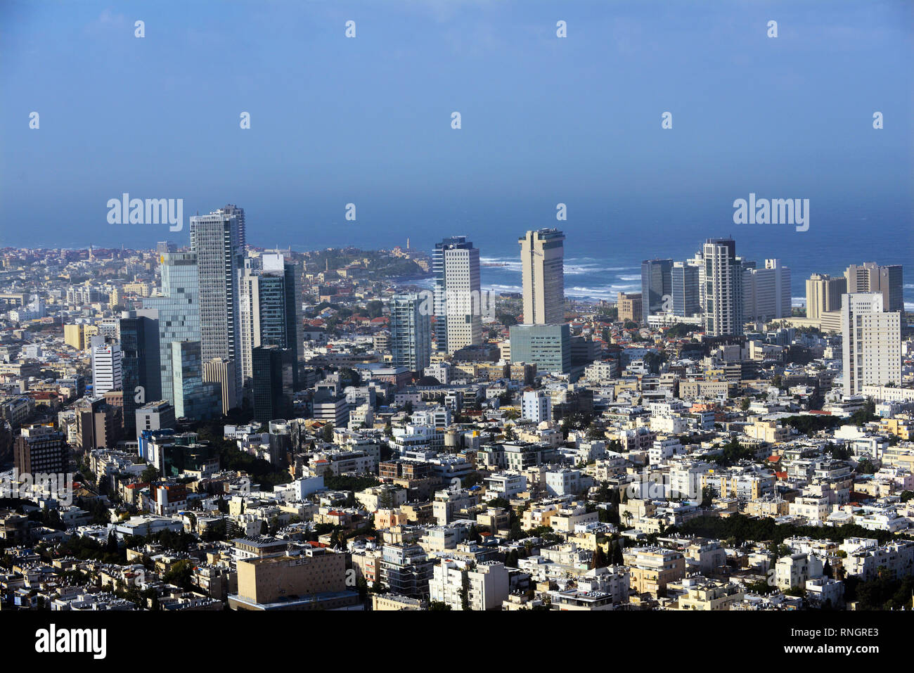 The changing skyline of Tel-Aviv Stock Photo - Alamy
