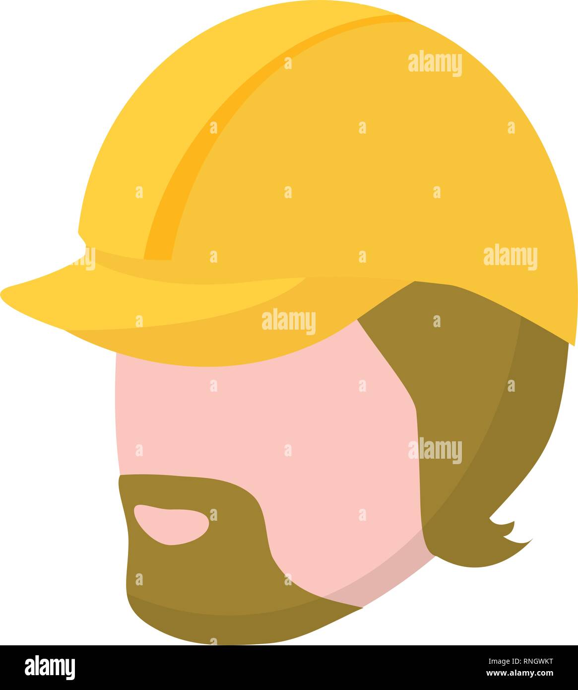 worker face with helmet Stock Vector Image & Art - Alamy