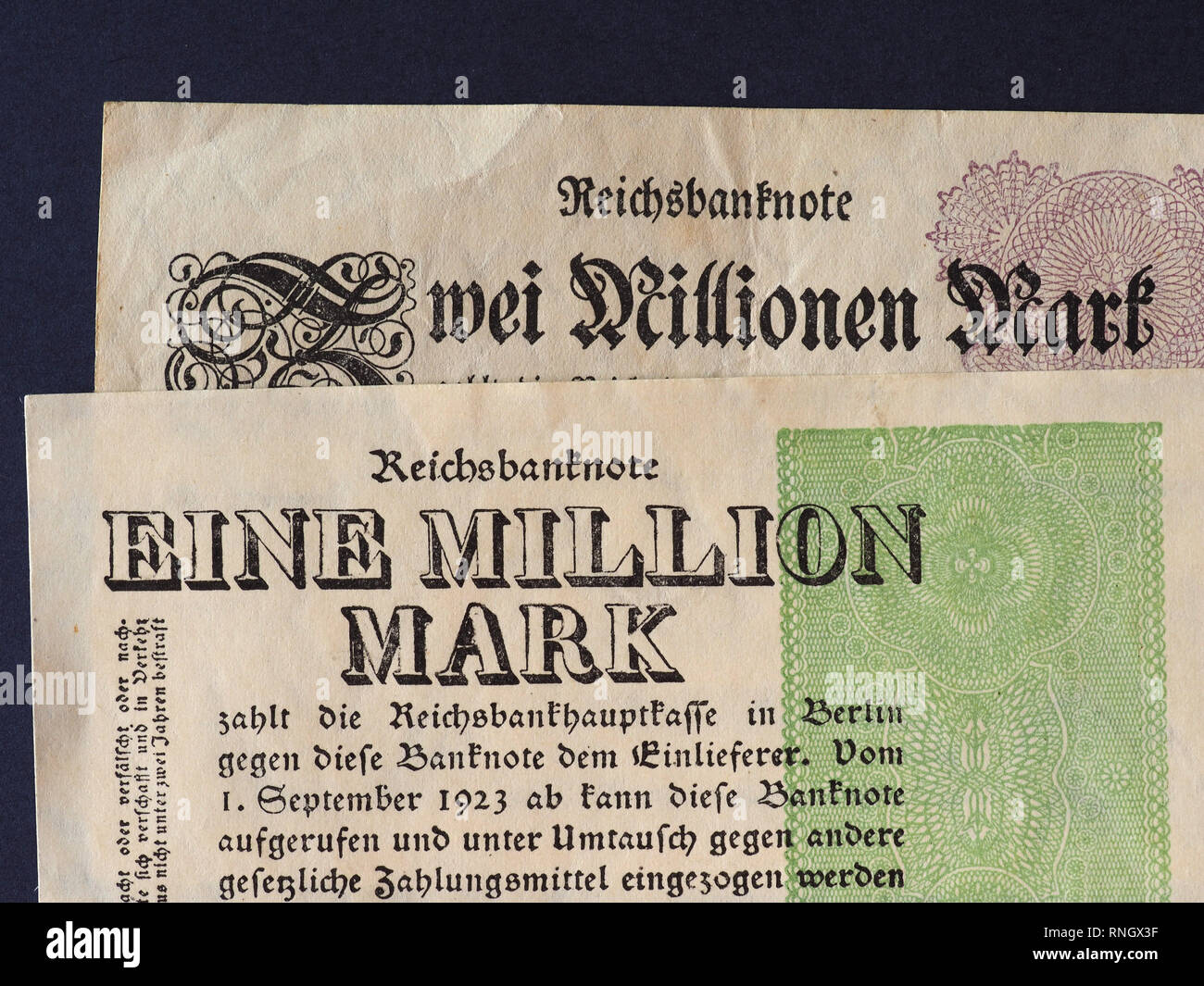 German two zwei mark banknote hi-res stock photography and images - Alamy